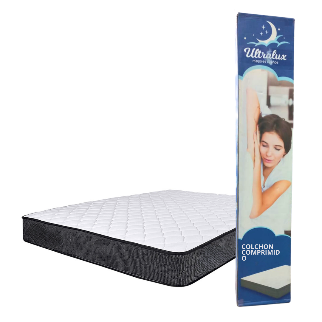 COLCHON ULTRALUX 2 PLAZAS COMPRIMIDO– Distrimass